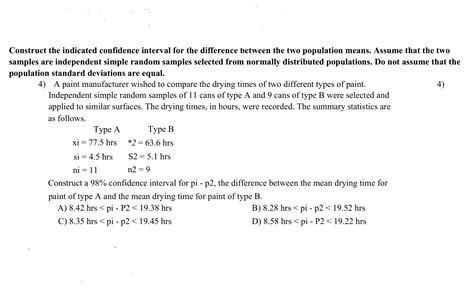Answered Construct The Indicated Confidence Interval For The