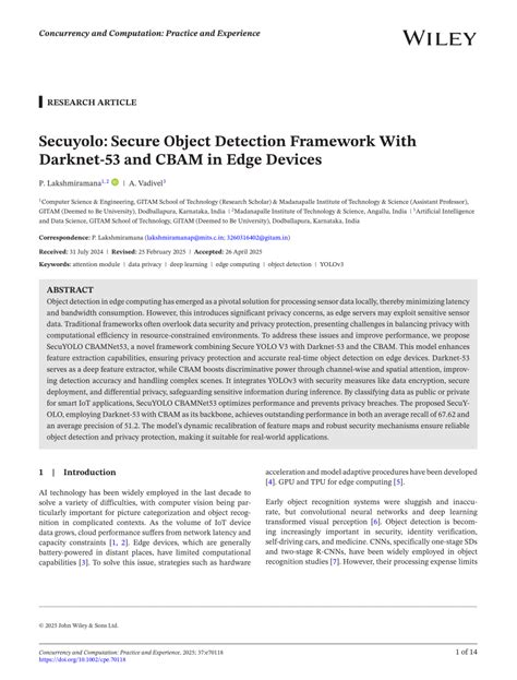 Secuyolo Secure Object Detection Framework With Darknet‐53 And Cbam In