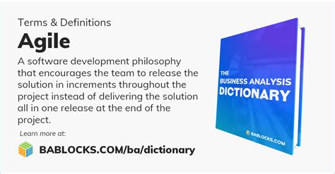 Agile Business Analyst Definitions