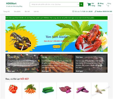 Mvc Aspnet Lập Trình Website Code Website Cửa Hàng Siêu Thị Thực Phẩm Sạch Bằng Javascript