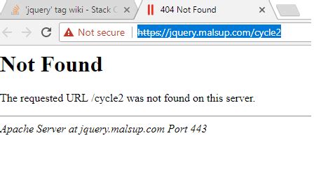 Invalid Link On The JQuery Tag Wiki Information Page Meta Stack Overflow
