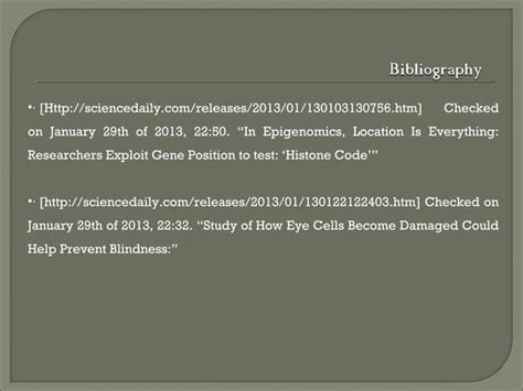 Preventing Blindness With Damaged Cells Studies And How The Location And Histone Code Influence