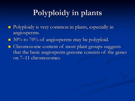 Polyploidy Definition Definition And Significance Of Polyploidy Ppt