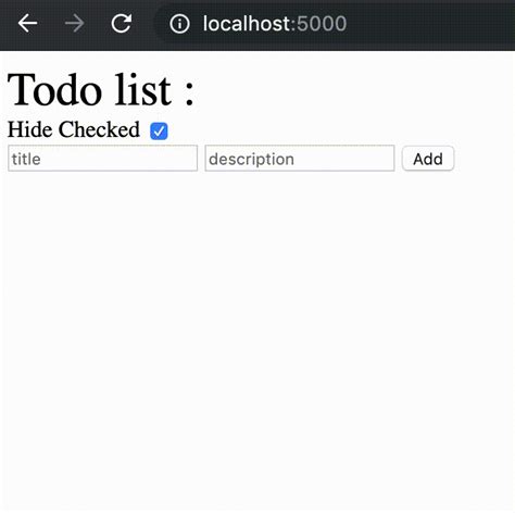 Docker Flask Mariadb Todo List From Scratch Blog Michal Szczepanski