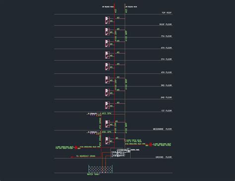 Fire Riser Diagram Dwg