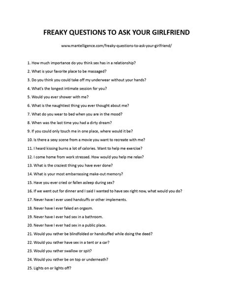 Sexy Questions To Ask Your Boyfriend