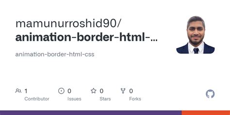 Github Mamunurroshid90animation Border Html Css Animation Border Html Css