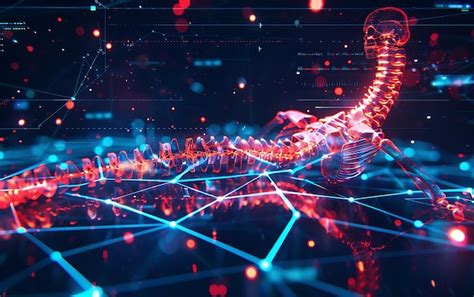 Premium Photo A Computer Screen With A Pattern Of A Brain And A Line Of Dots