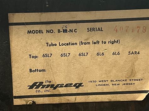 Ampeg B12 Cab Page 2