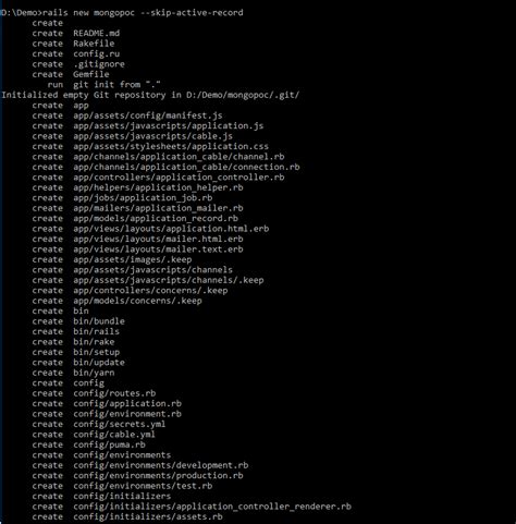 stepwise setup rails 5 with mongoid gem