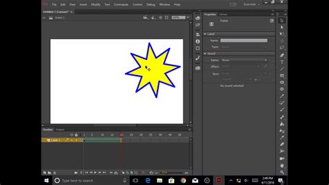 Animate Lesson Part Shape Tween YouTube