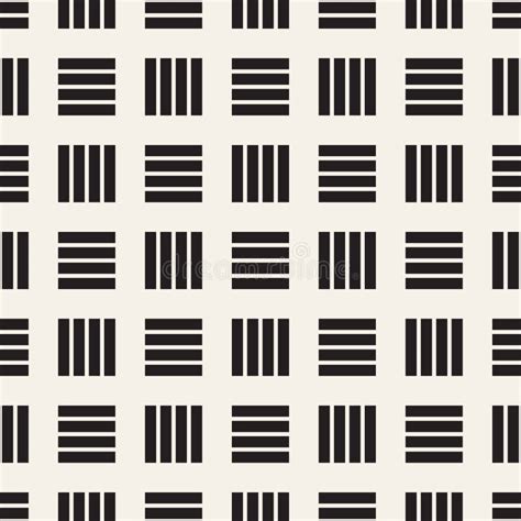 Vector Seamless Pattern Repeating Geometric Elements Stylish Monochrome Background Design
