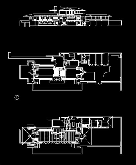 سایر موضوعات و نقشه ها دانلود نقشه های خانه روبی اثر فرانک لود رایت