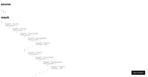 remark debug forked codesandbox