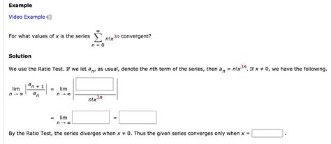 Solved Example Video Example For What Values Of X Is The Chegg Com