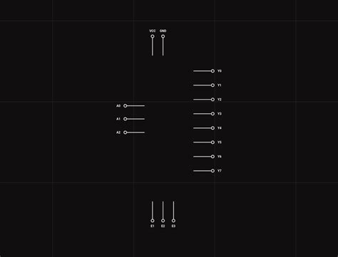 Schematic For 3 8 Inverting Decoder A 3 To 8 Line
