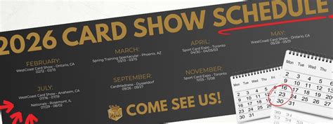 Shipmycards 2026 Card Show Schedule Ship My Cards