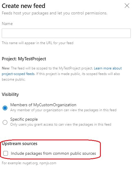 Npm Azure Devops Artifacts Disable Saving Packages From Upstream