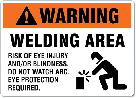 Welding Sign Warning Welding Area Welding Signs Metal Tin Sign 8x12