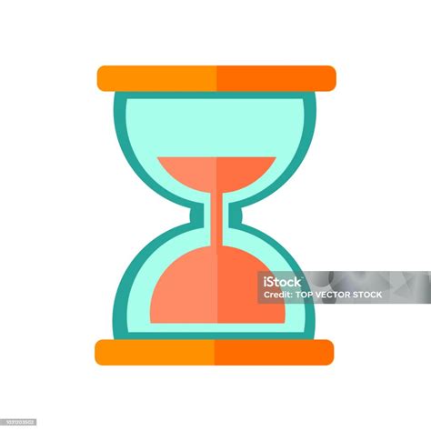모래 시계 아이콘 벡터 기호와 기호 흰색 배경 모래 시계 로고 개념에 고립 0명에 대한 스톡 벡터 아트 및 기타 이미지 0명 날씬한 디자인 Istock