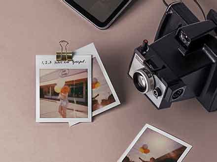 Free Polaroid Mockup Frames Psd