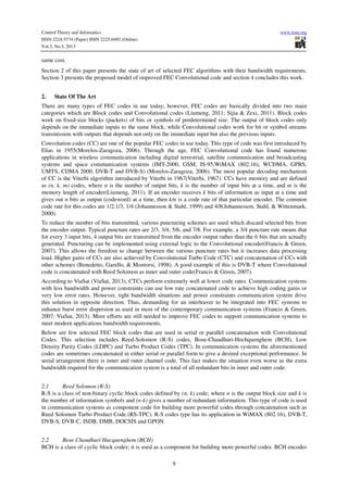 Bandwidth Aware Fec Algorithms For Wireless Communication Systems PDF