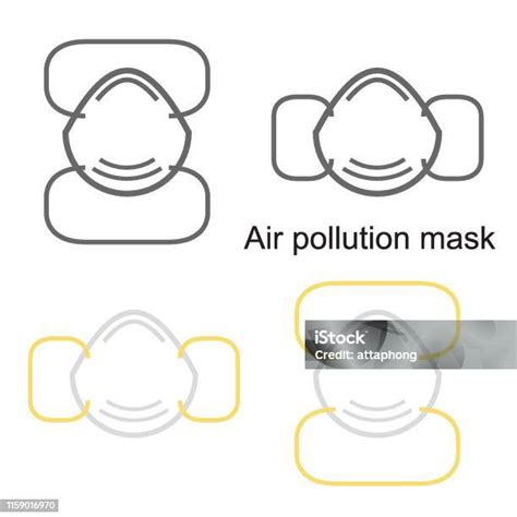 백색 배경 공기 오염 마스크 아이콘 대기 오염 마스크 기호에 고립 된 공기 오염 마스크 공장 산업 건물에 대한 스톡 벡터 아트 및 기타 이미지 공장 산업 건물 교통