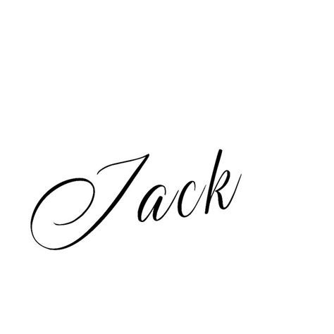 Cursive Calligraphy Of The Word Jack Cursive Calligraphy Of The Word Jack