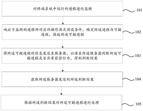 Suspicious Process Processing Method And Device Storage Medium And