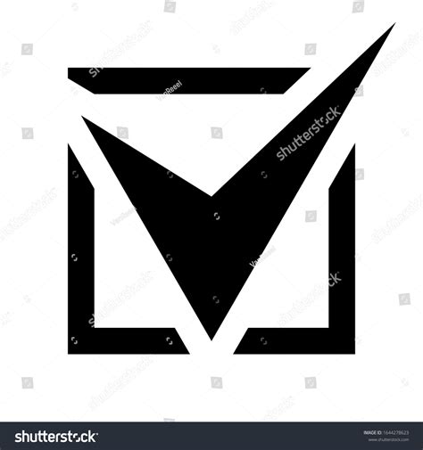 Black Checkbox Icon Tick Symbol Square เวกเตอร์สต็อก ปลอดค่าลิขสิทธิ์ 1644278623 Shutterstock