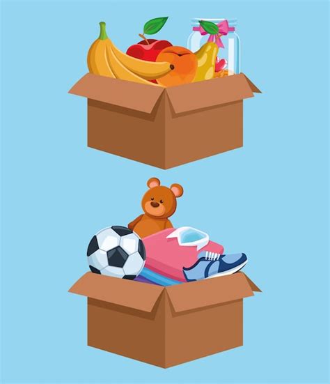 자선과 기부 프리미엄 벡터