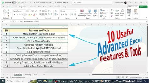 learn microsoft excel on linkedin 10 very useful advanced excel