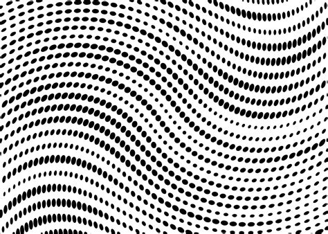 Dotted wave pattern background. Wave with dotted lines, halftone gradient with black points on a ...