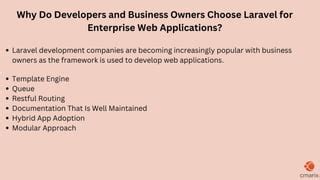 Top Reasons To Use Laravel For Web Development PPTX