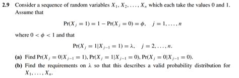 Solved Consider A Sequence Of Random Variables X X Xn Chegg
