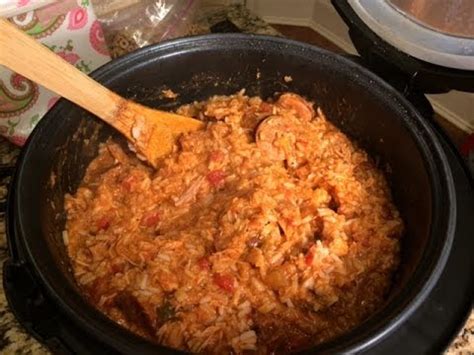 Jambalaya Rice Cooker Recipe Youtube