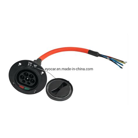 CE IEC 62196 Type 2 Male Socket For Vehicle 32A Type 2 Socket And EU Standard Outlet