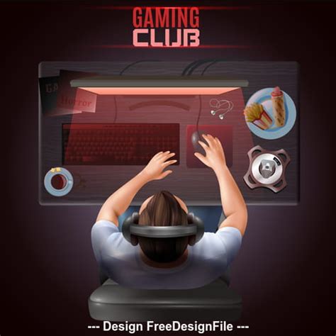 게임 클럽 평면도 벡터 Eps Uidownload