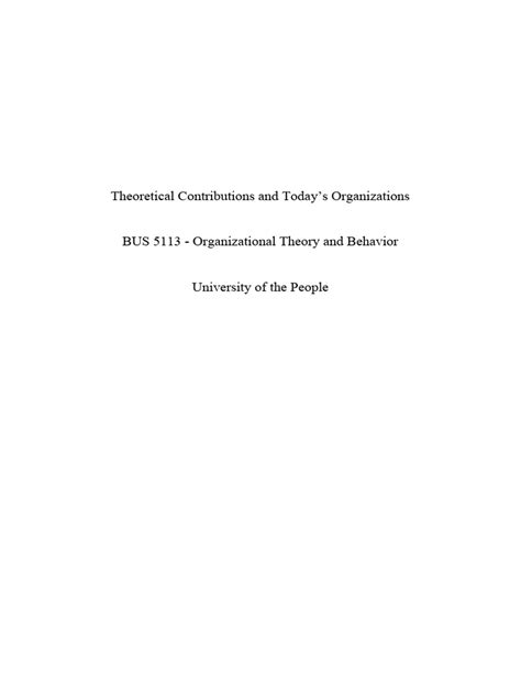 assignment 1 pdf theory business