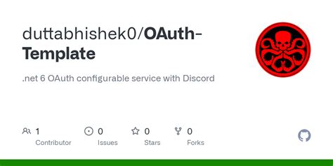 Github Duttabhishek Oauth Template Net Oauth Configurable Service With Discord