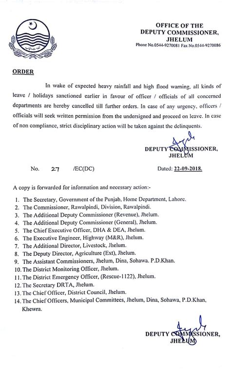 Notification Of Significant Flood Forecast