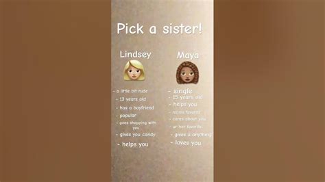 what next mom or dad pick a sister sister pickasister fyp ytshort