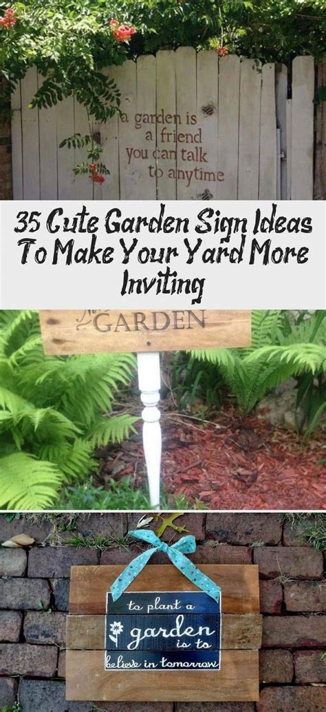 25 Cute Garden Signs Ideas You Should Check Sharonsable