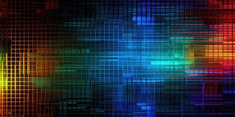 Premium Ai Image Abstract Color Matrix Background With Ciphered Coded Pattern