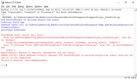 Solved How To Batch Geocode From Script Using Python 27 Esri Community