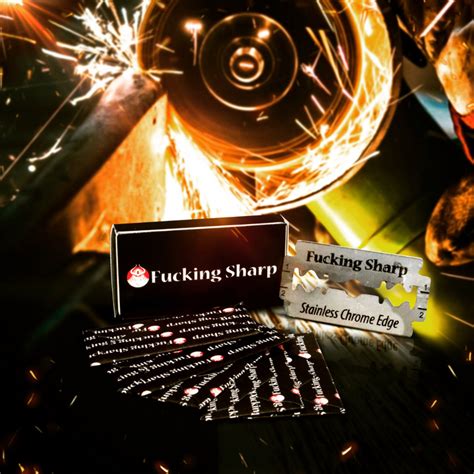 Fucking Sharp Double Edge Razor Blades 100 Japanese Steel 100 Bla