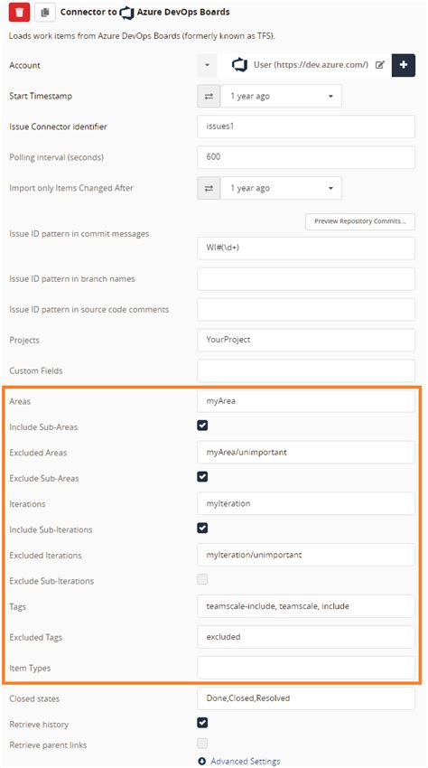 Connecting To Azure Devops Work Items Teamscale Docs