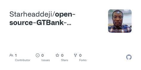 GitHub Starheaddeji Open Source GTBank Transactional Data