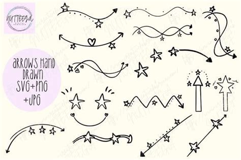 Arrow SVG Bundle Hand Drawn Arrow Svg Graphic By NUTTEEGA Creative Fabrica