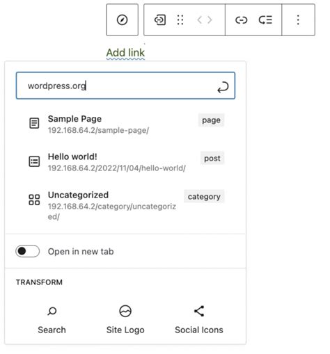 Custom Link Block Documentation